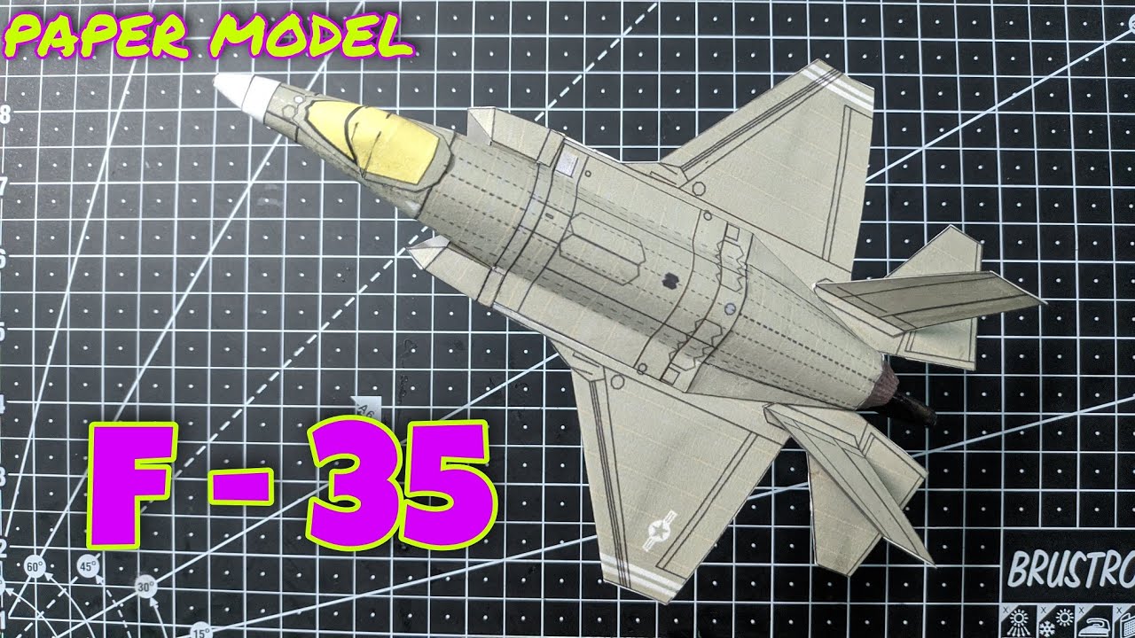 How to make F-35 | paper model - YouTube