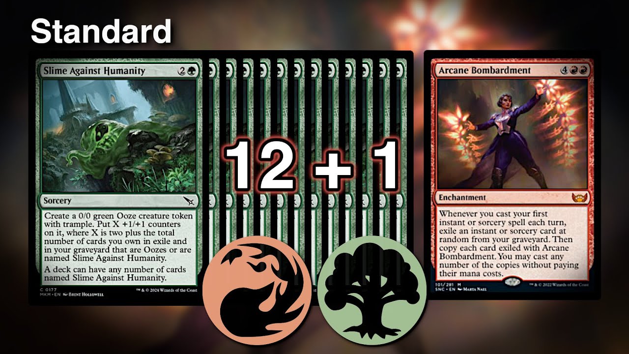 SLIME BOMBARDMENT 🌳🔥 Breaking Slime Against Humanity! | MTG Arena MKM ...