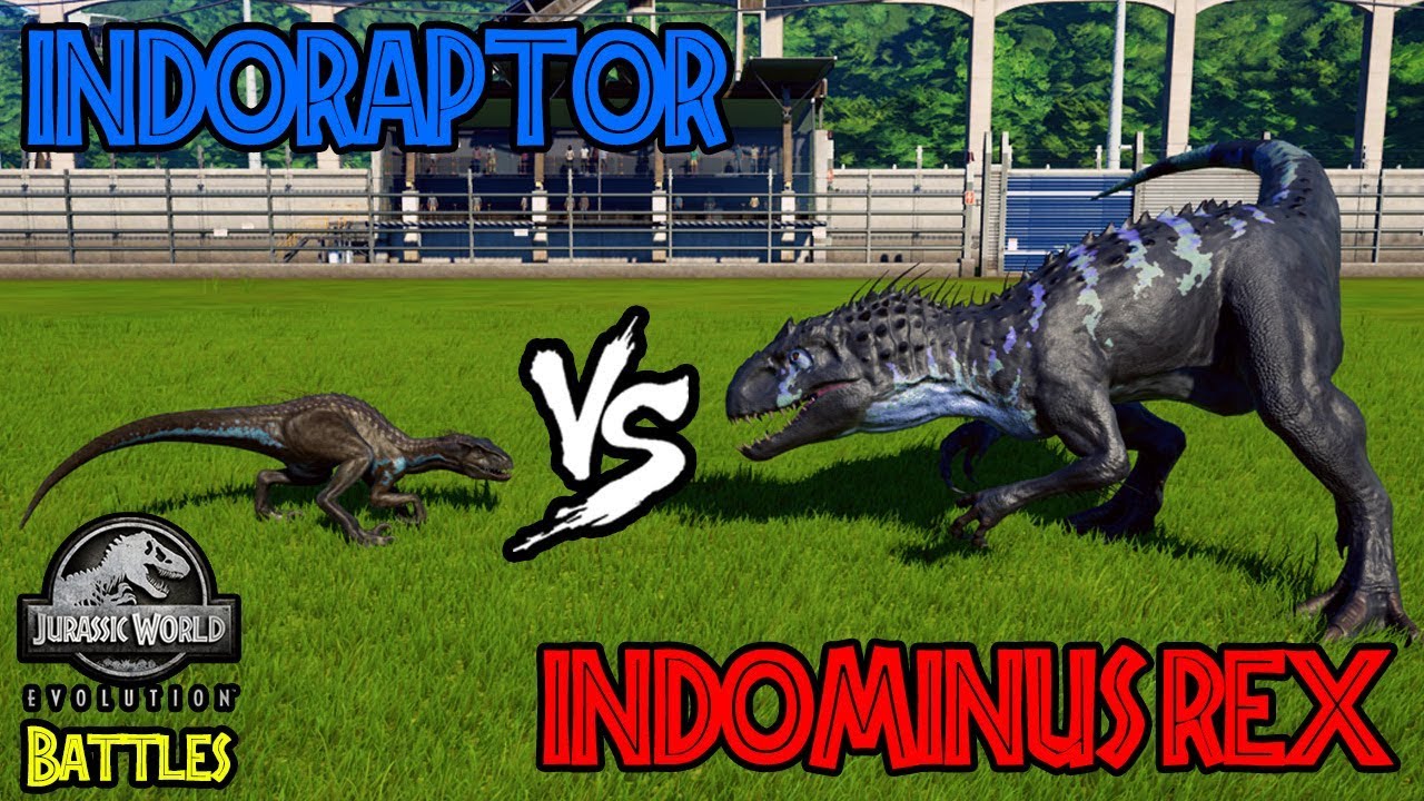 Jurassic World Evolution 🦖 [Battle#2] Indoraptor VS Indominus Rex - YouTube