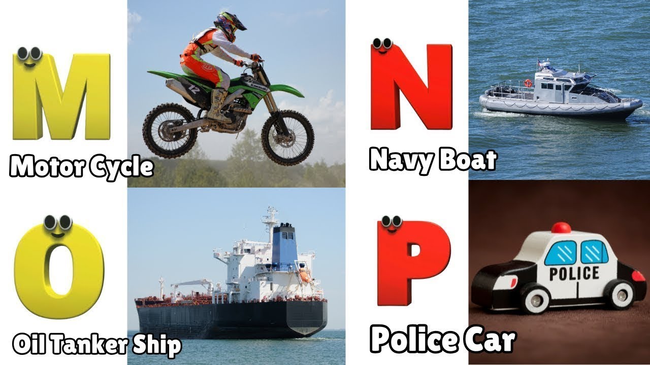 Vehicles Alphabet Song | Phonics for Kids | Alphabet Letters | Learn ...