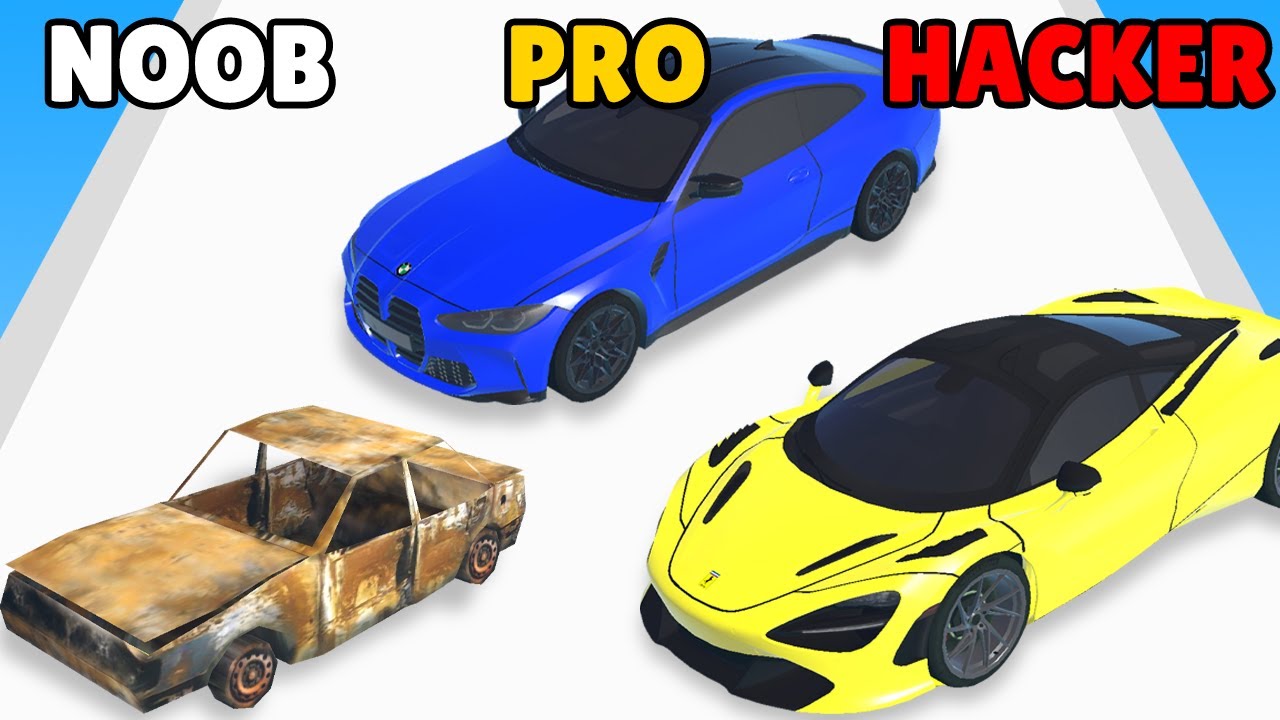 NOOB vs PRO vs HACKER in Get the Super Car 3D - YouTube