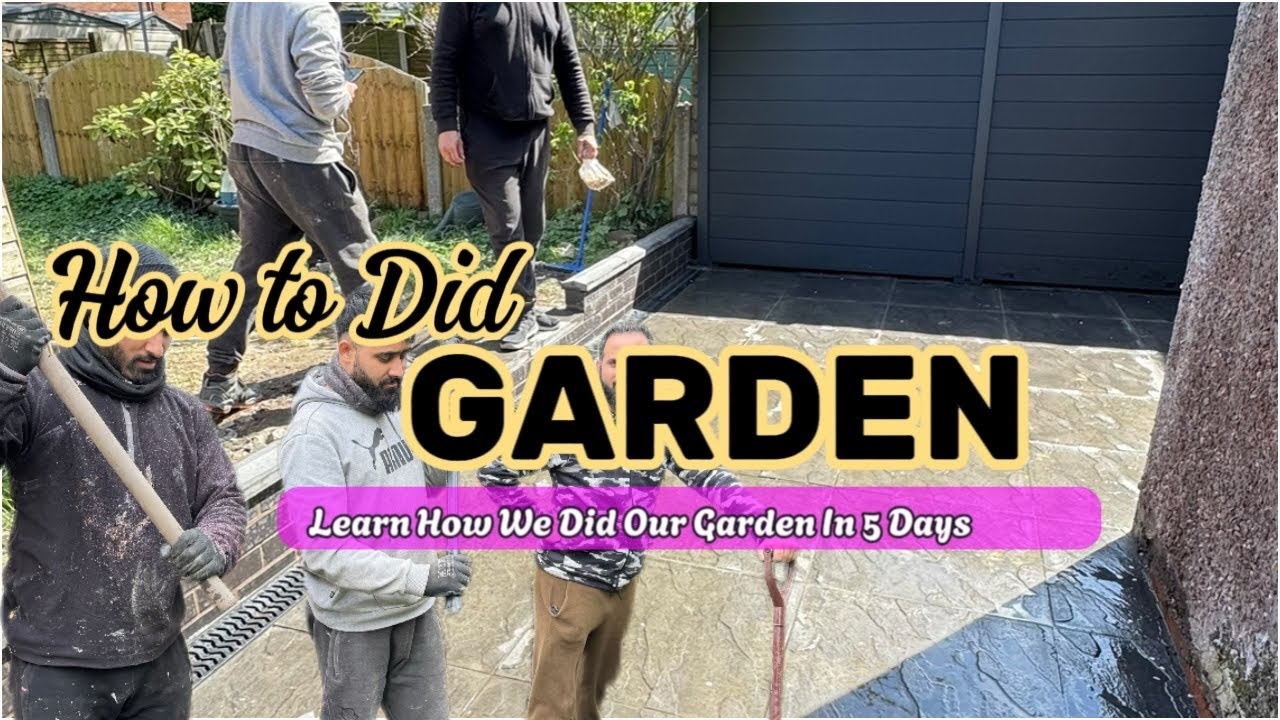 DIY Full Garden Renovation Part 1 | Patio Work Design | How We Did This ...