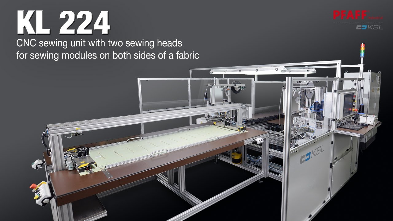 KL 224 - CNC sewing unit with two sewing heads for sewing modules on ...