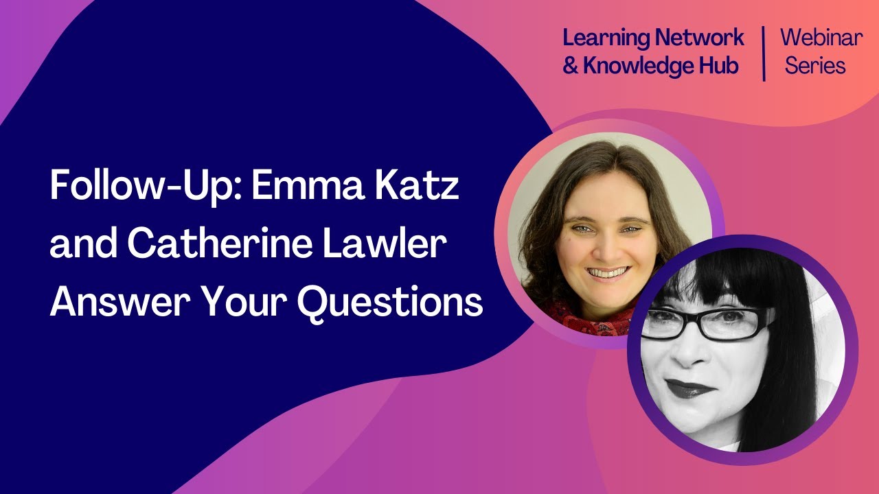 Follow-Up: Emma Katz and Catherine Lawler Answer Your Questions - YouTube