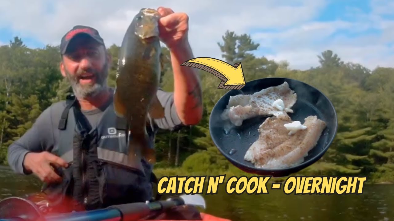 CATCH N' COOK - Solo Over Night under a Tarp - YouTube