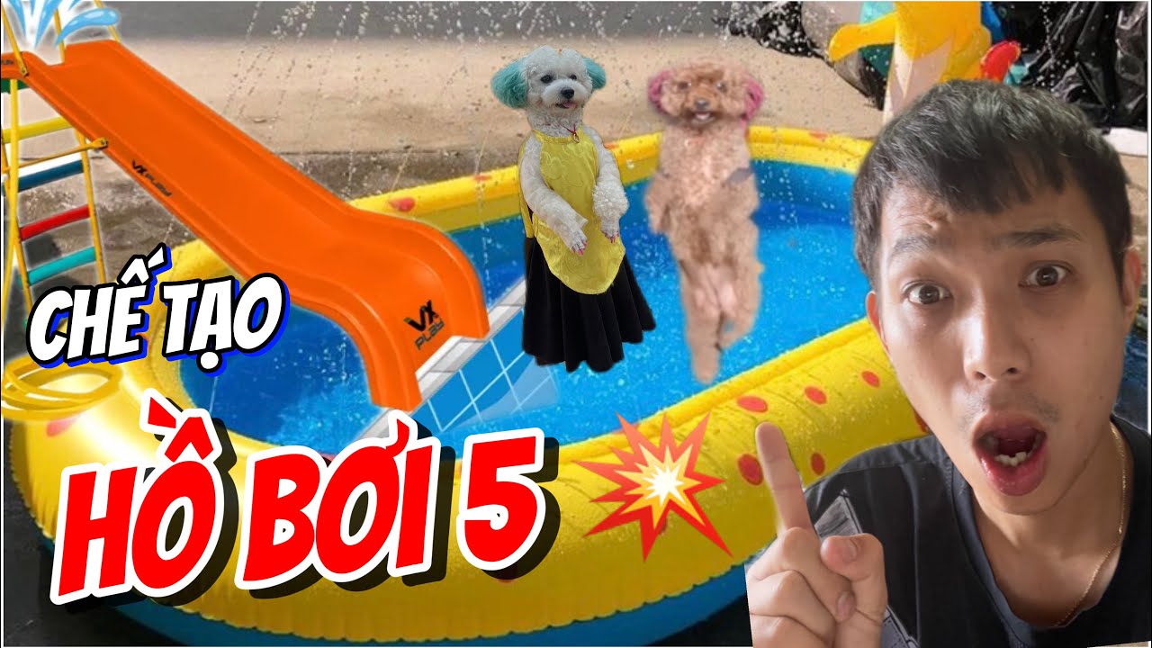 CHẾ TẠO HỒ BƠI 5 SAO TRONG NHÀ CHO SU BÔNG - YouTube