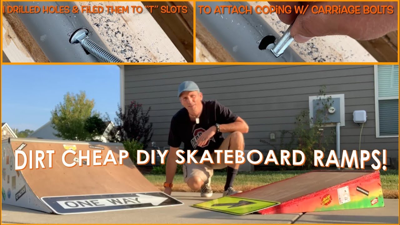 Dirt Cheap DIY Skateboard Ramps! - YouTube