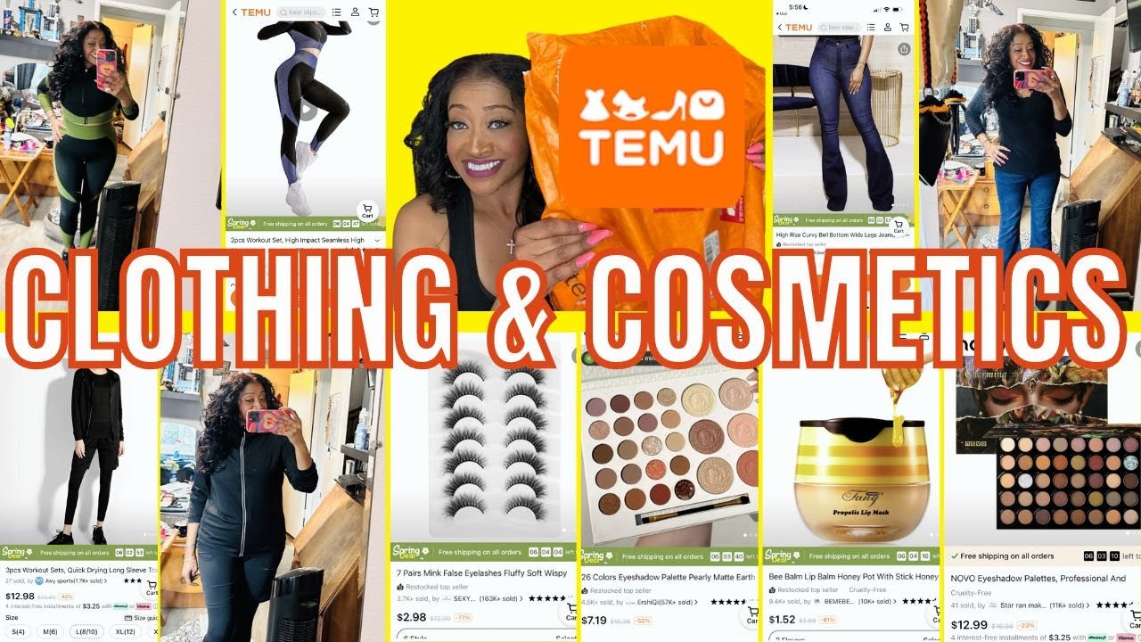 TEMU HAUL | TEMU CLOTHING & COSMETICS EPIC SCORE OR EPIC FAIL | TEMU ...