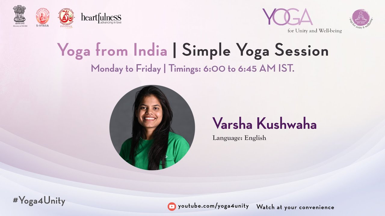 Day 9 | Simple Yoga by Heartfulness Yoga in English | Yoga for Unity ...