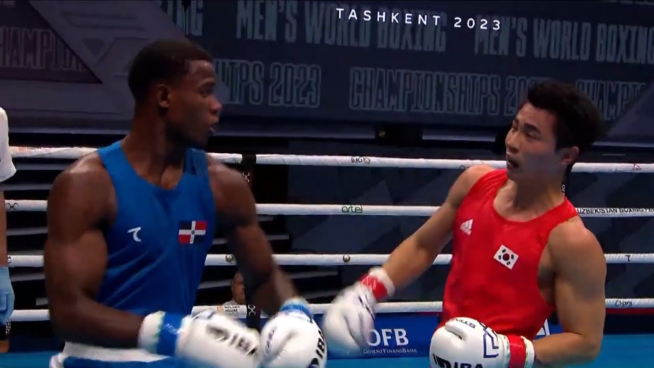 R32 (80KG) KIM JINJEA (KOR) vs PINALES CRISTIAN (DOM) | IBA Men's World ...