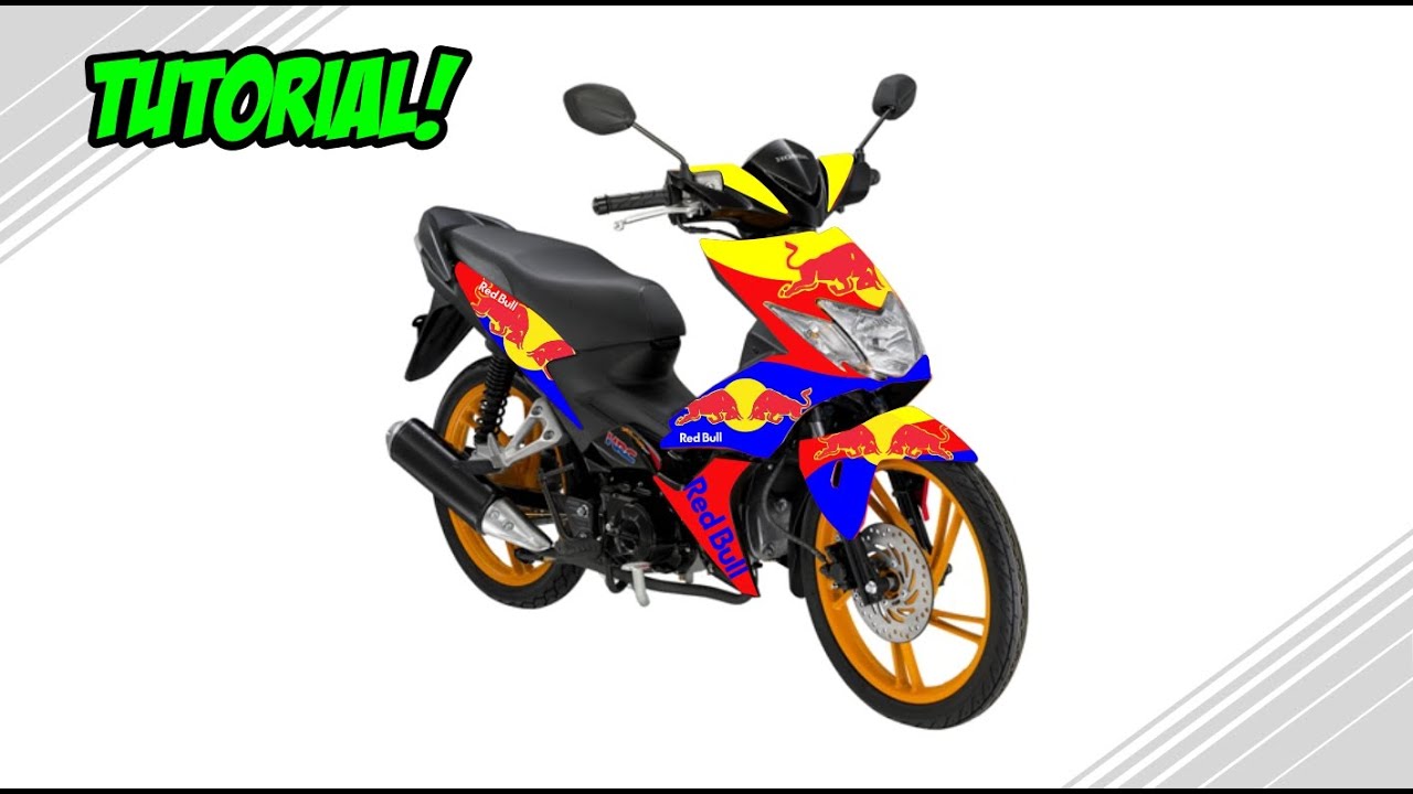 CARA MEMBUAT DESAIN DECAL HONDA BLADE 125 DI COREL DRAW II REQUESAN ...