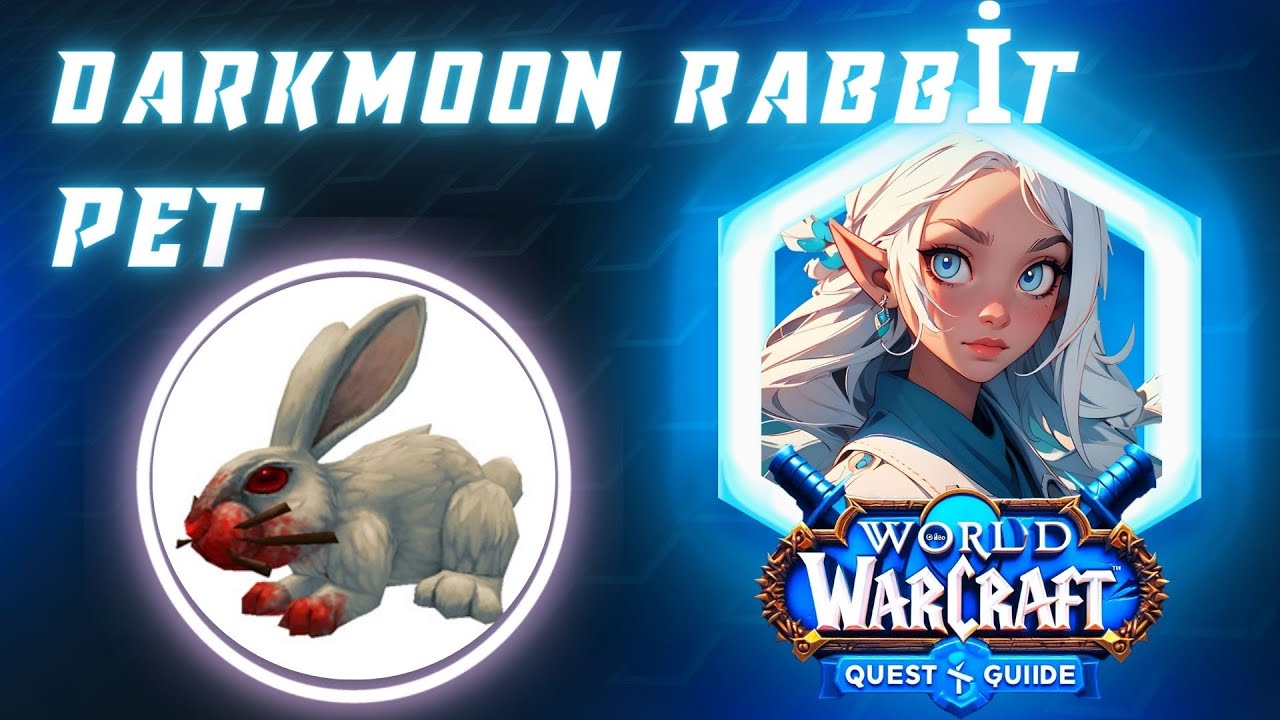 How to Obtain the Darkmoon Rabbit Pet & Earn 50k Gold! Rare Drop ...