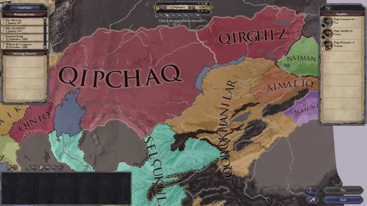CK2-SWMH Asian expansion - pre-Mongol Turkestan - YouTube