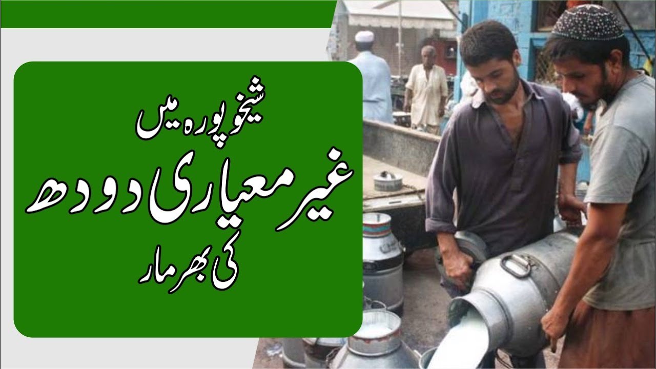 The sale of substandard milk continues in Sheikhupura #specialtv ...