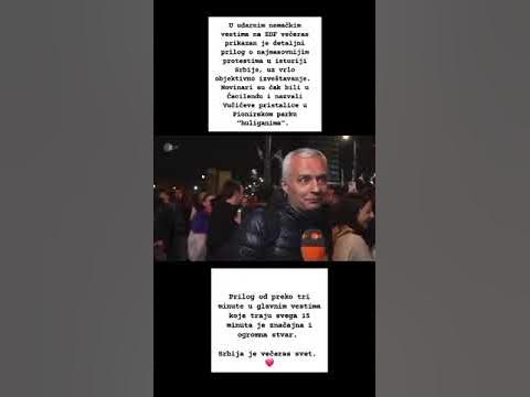 ZDF najve'im protestima u Srbiji ! - YouTube
