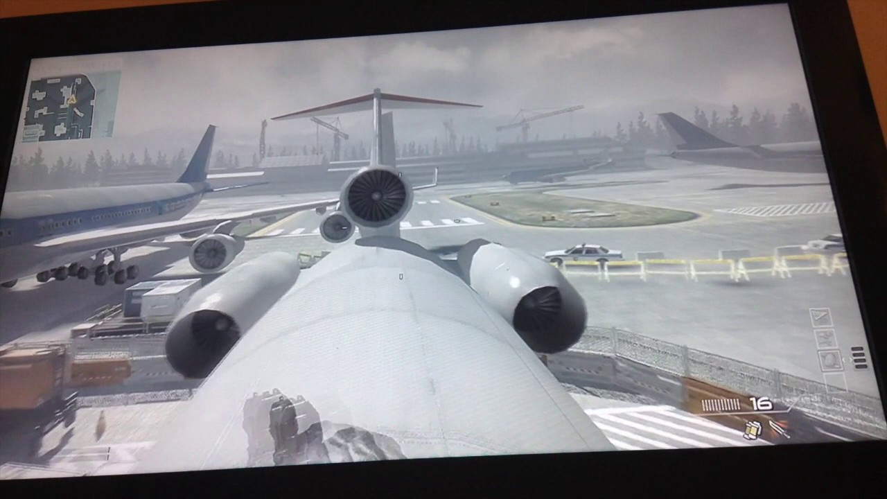 call of duty mw3 (how to get on top of the plane and engine) - YouTube