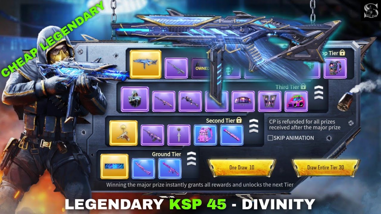 New Tiered Draw in Sales COD MOBILE | Get Legendary KSP 45 - Divinity ...