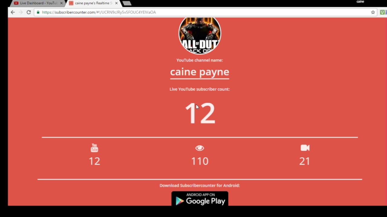 caine payne Live Stream - YouTube
