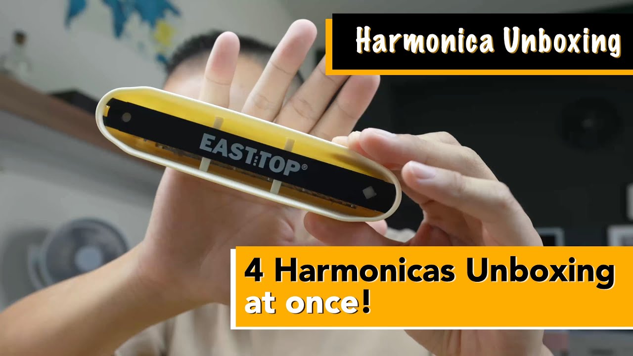 Unboxing 4 entry-level Chromatic Harmonicas // Easttop - YouTube