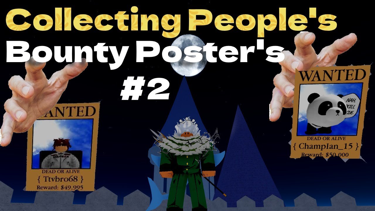 ( Blox Fruits) Collecting People's Bounty Posters! - YouTube