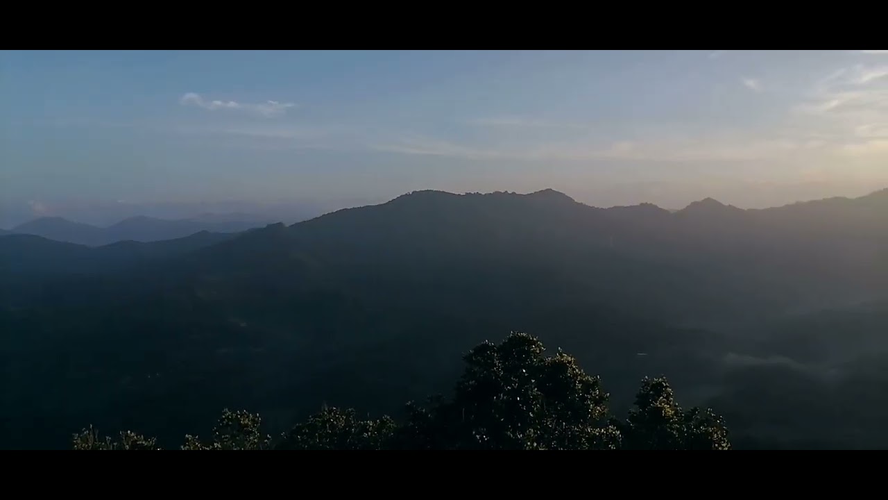 A #beautiful #mountain top #morningview on a #rooftop - YouTube