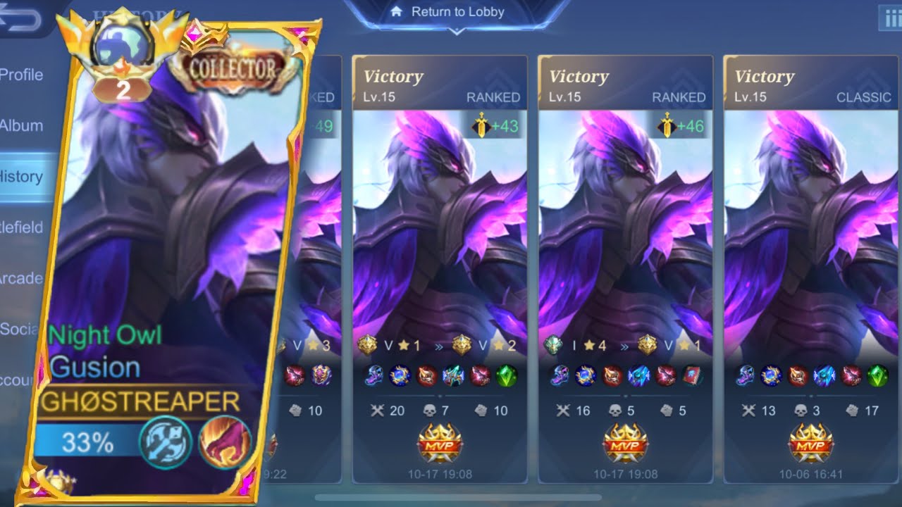 GUSION COLLECTOR SKIN MONTAGE 🔥| BEST MONTAGE | (Gus ️) - YouTube