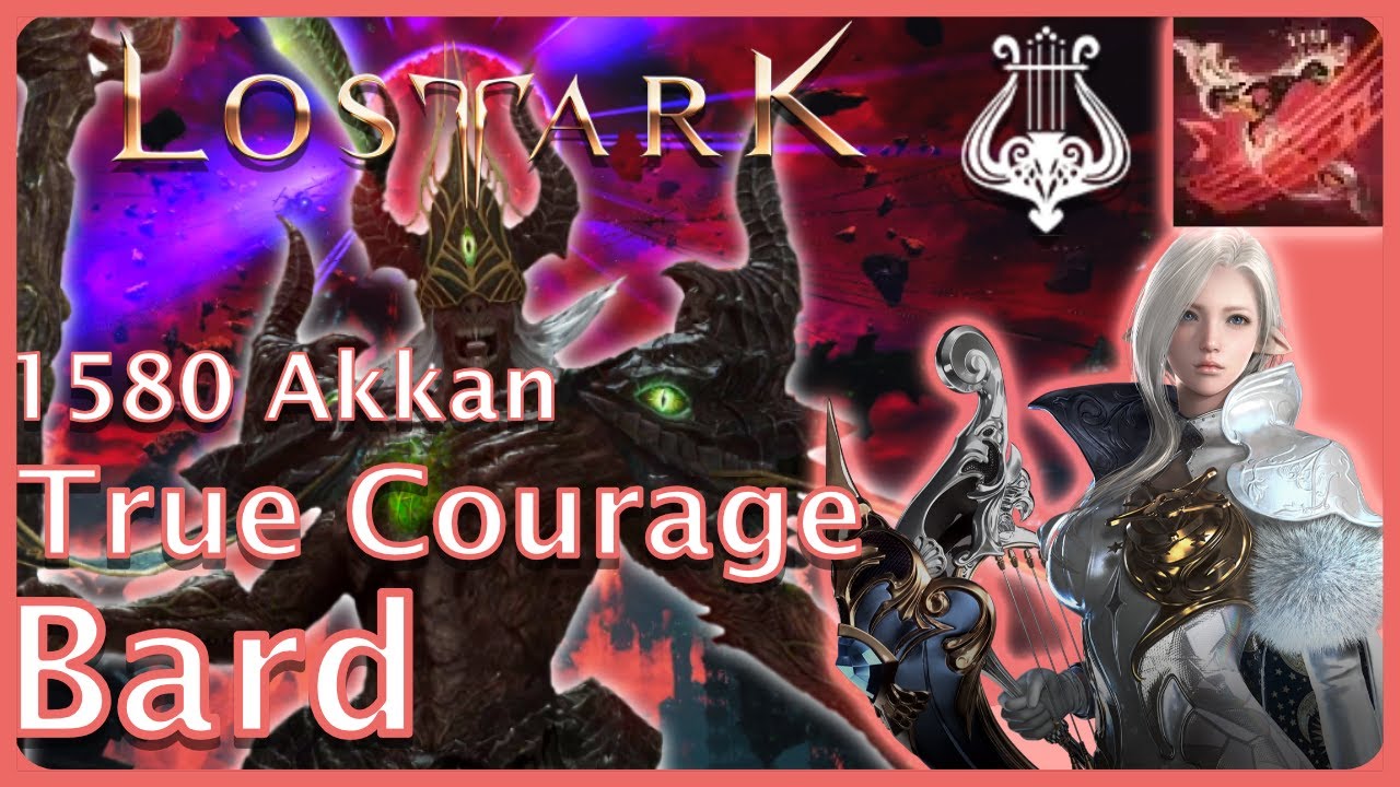 Lost Ark - Solo Akkan DPS Bard (True Courage) 1580 - YouTube