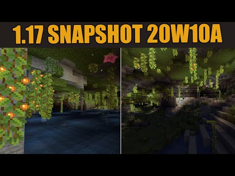 NIEUWE CAVES || Snapshot 21w10a | Minecraft 1.17 - YouTube