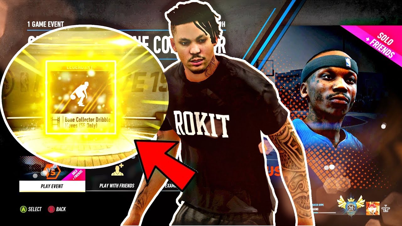 NBA LIVE 19 | HOW TO UNLOCK BONE COLLECTOR'S MOVES! | PG'S AND SF'S ...