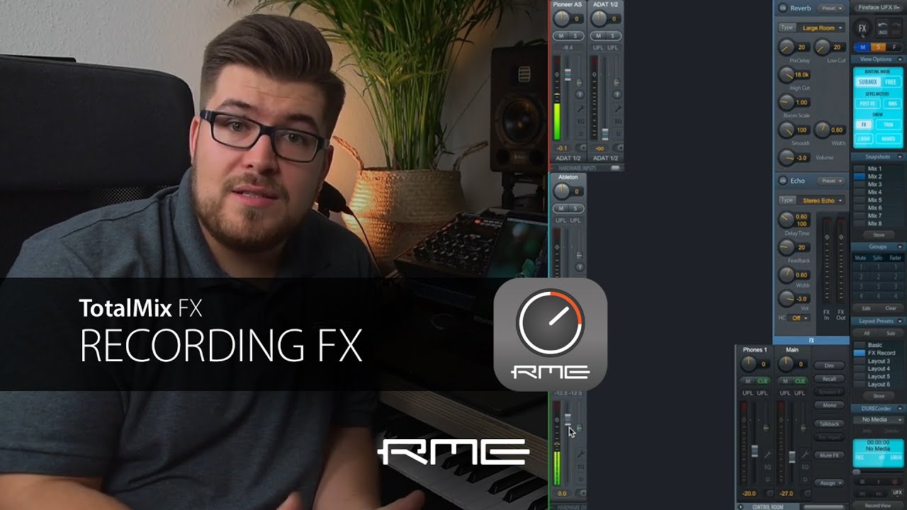はじめてのTotalMix FX - エフェクトをかけ録りする - YouTube