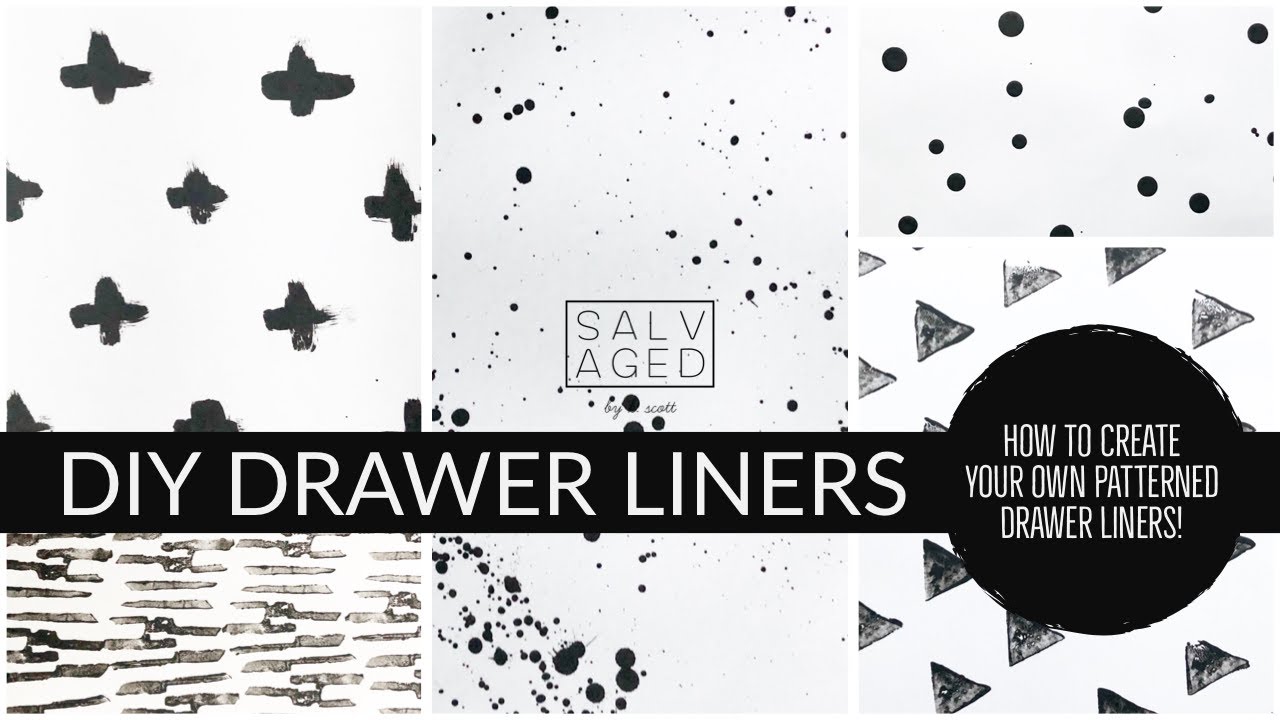 DIY DRAWER LINERS | How to create your own patterned drawer liners ...