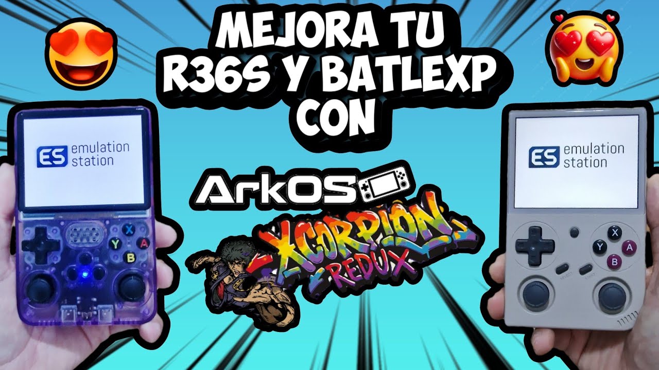 MEJORA tu R36S, R36H y BATLEXP G350 con el MEJOR CFW 🔥 ARKOS XCORPION REDUX 2.0. BRUTAL!! 😍 ...