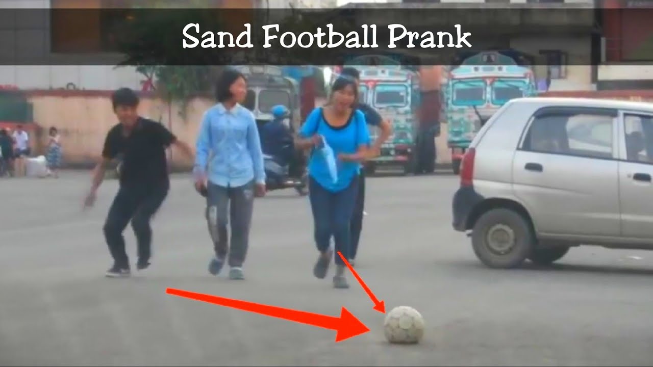 Football Prank || Best Funny girls reaction || Prank in Manipur ...
