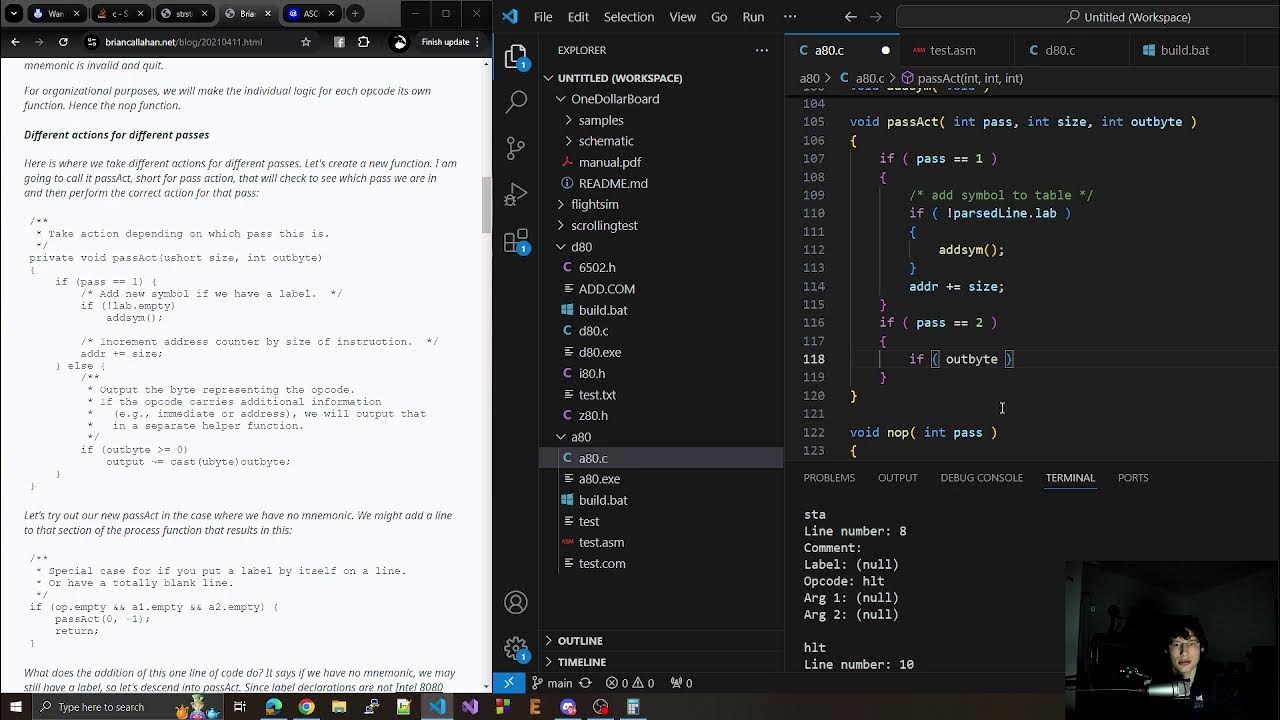 Writing an 8080 Assembler - Part 5 - YouTube