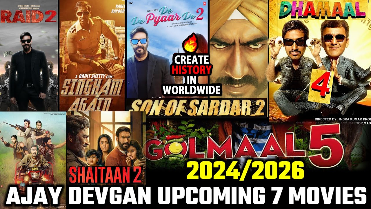 Ajay Devgan Upcoming Movie's | Ajay Devgan की आने वाली 7 बड़ी फिल्में ...