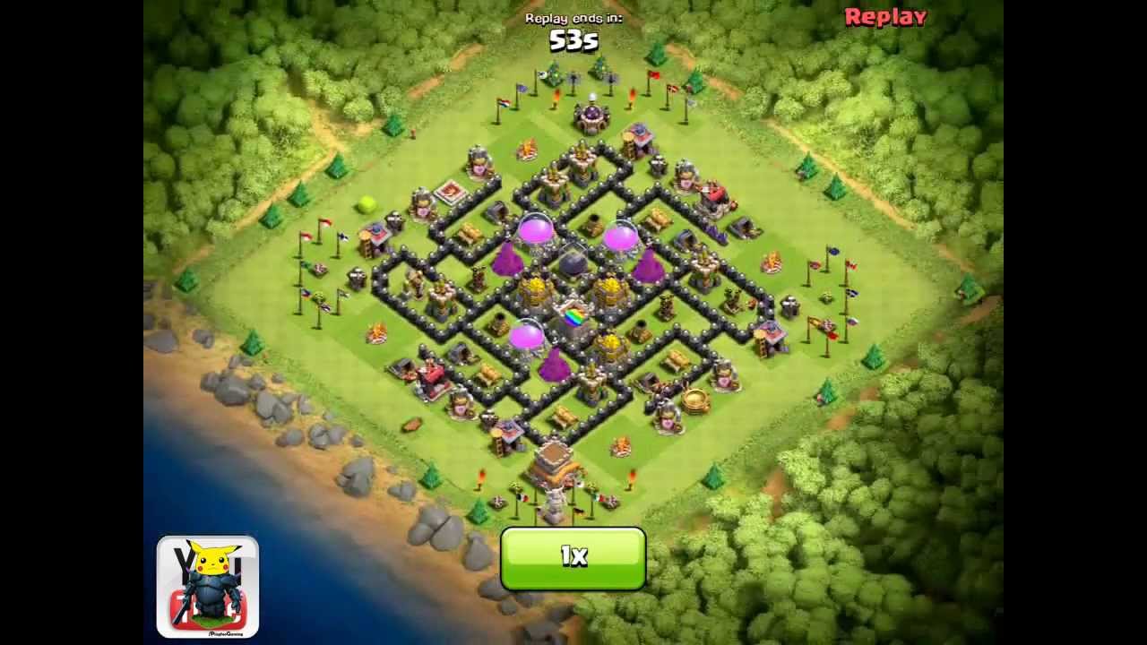 Clash of Clans [Defense] Last Maxed TH8 Defense v. Dual Heroes, Mass ...
