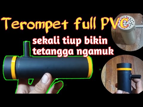 Mudah Tutorial membuat terompet dari paralon // ide kreatif terompet barang bekas - YouTube
