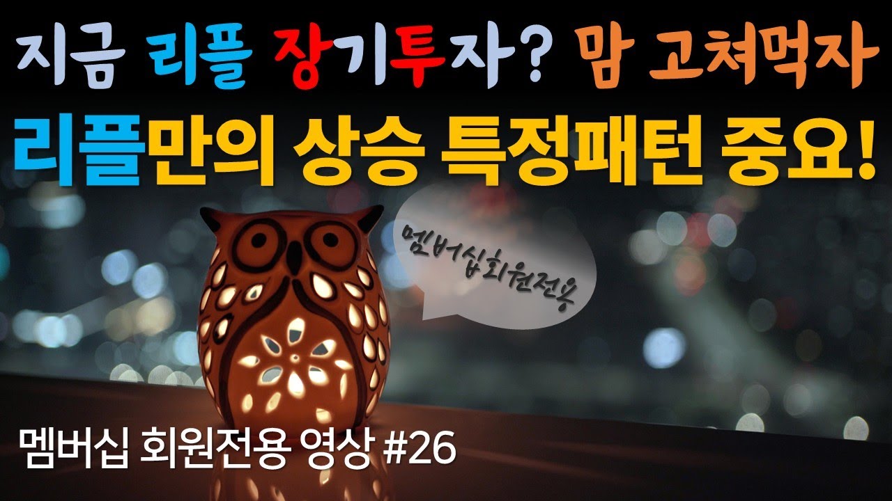 뜬구름 잡는 얘기 X 리플만의 특정 상승 패턴의 중요성⭐리플 장기투자 가 하고 싶어지는 근본적인 이유를 아는 것부터