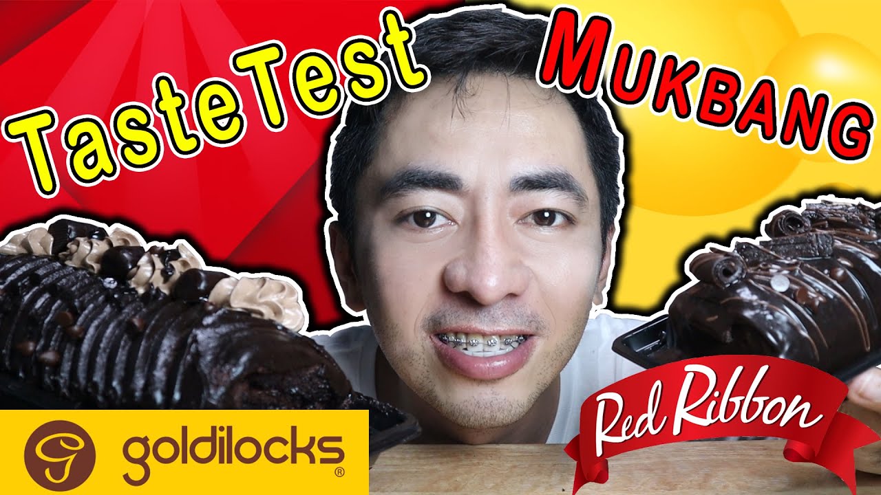 Red Ribbon vs. Goldilocks (Taste Test Mukbang) Ano ang mas sulit? - YouTube
