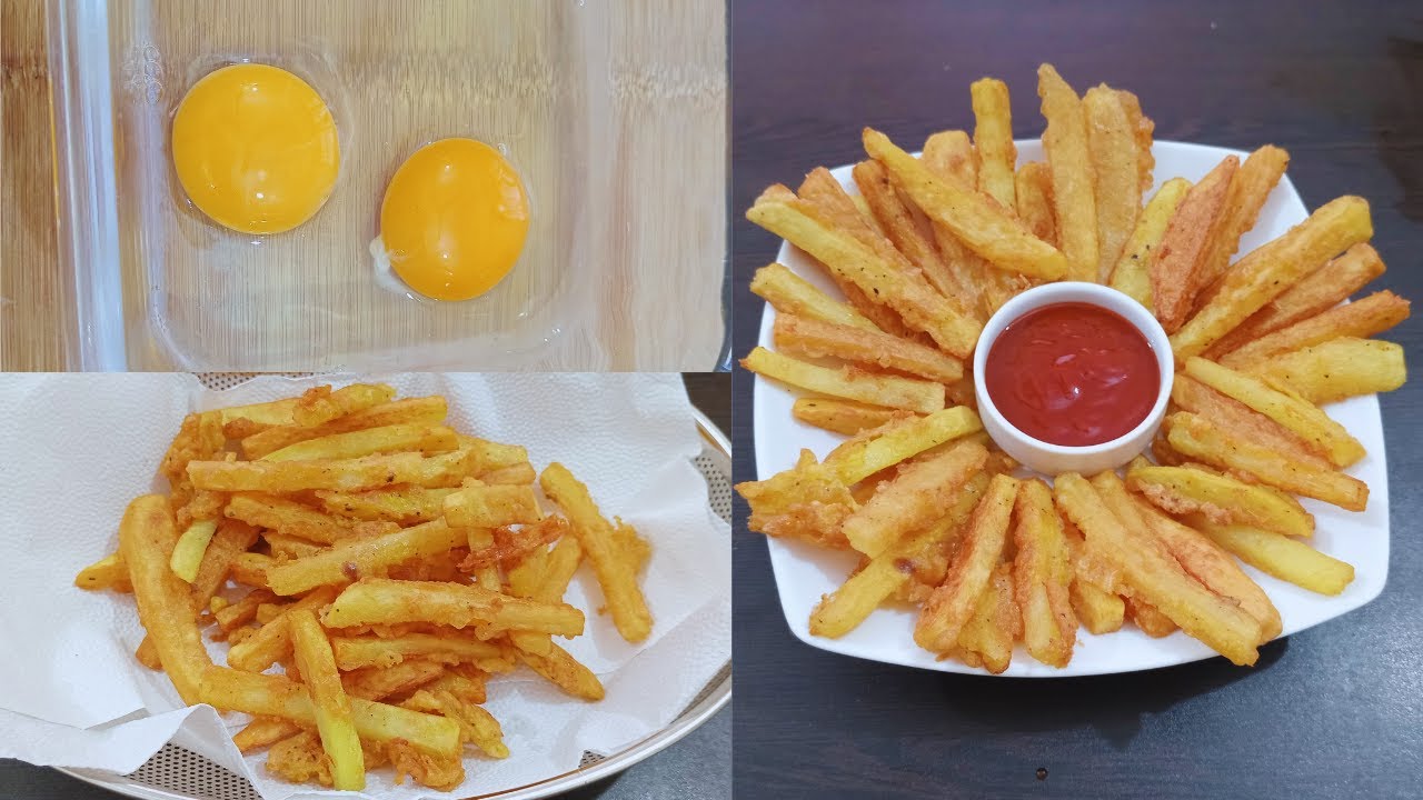 Crispy Egg French Fries Recipe | Easy Egg French Fries | Easy Snacks ...