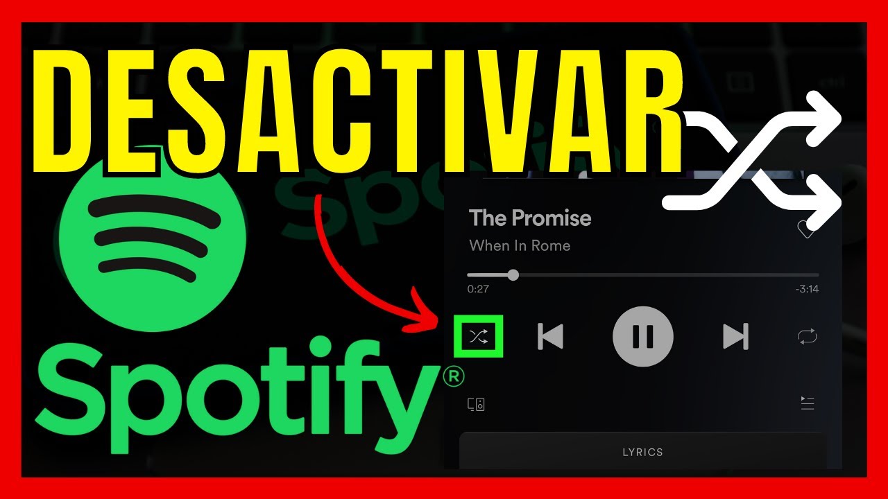 COMO DESACTIVAR LA REPRODUCCION ALEATORIA EN SPOTIFY - YouTube