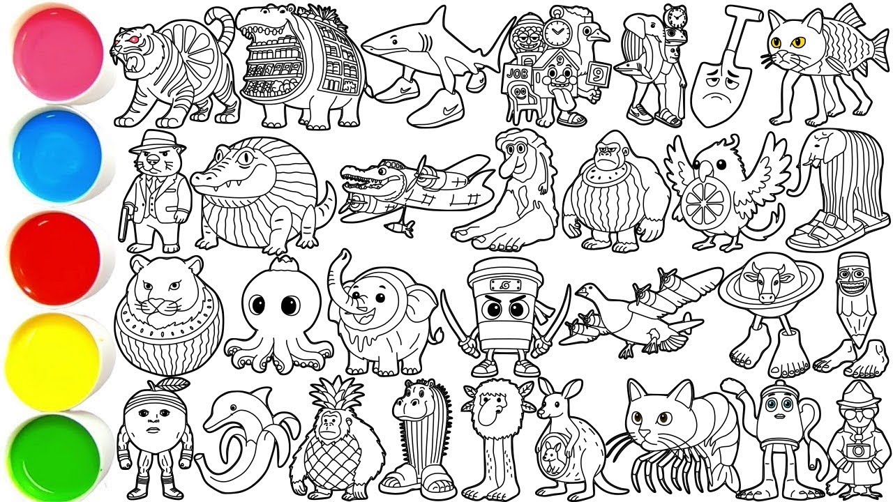 Draw Amazing Italian Brainrot Animals in 1 Hour - Tralalero Tralala ...