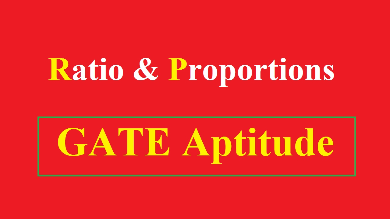 Ratio and Proportion GATE Previous Year Question with Solution - YouTube