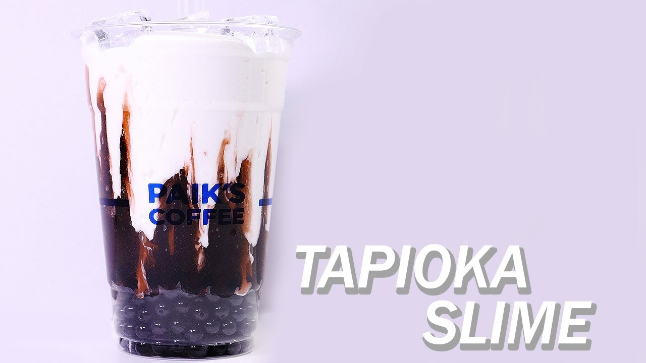 ASMR🤎흑당버블티슬라임🍹TAPIOCA Slime | No talking ASMR | 저는더블펄로 | Satisfying ...