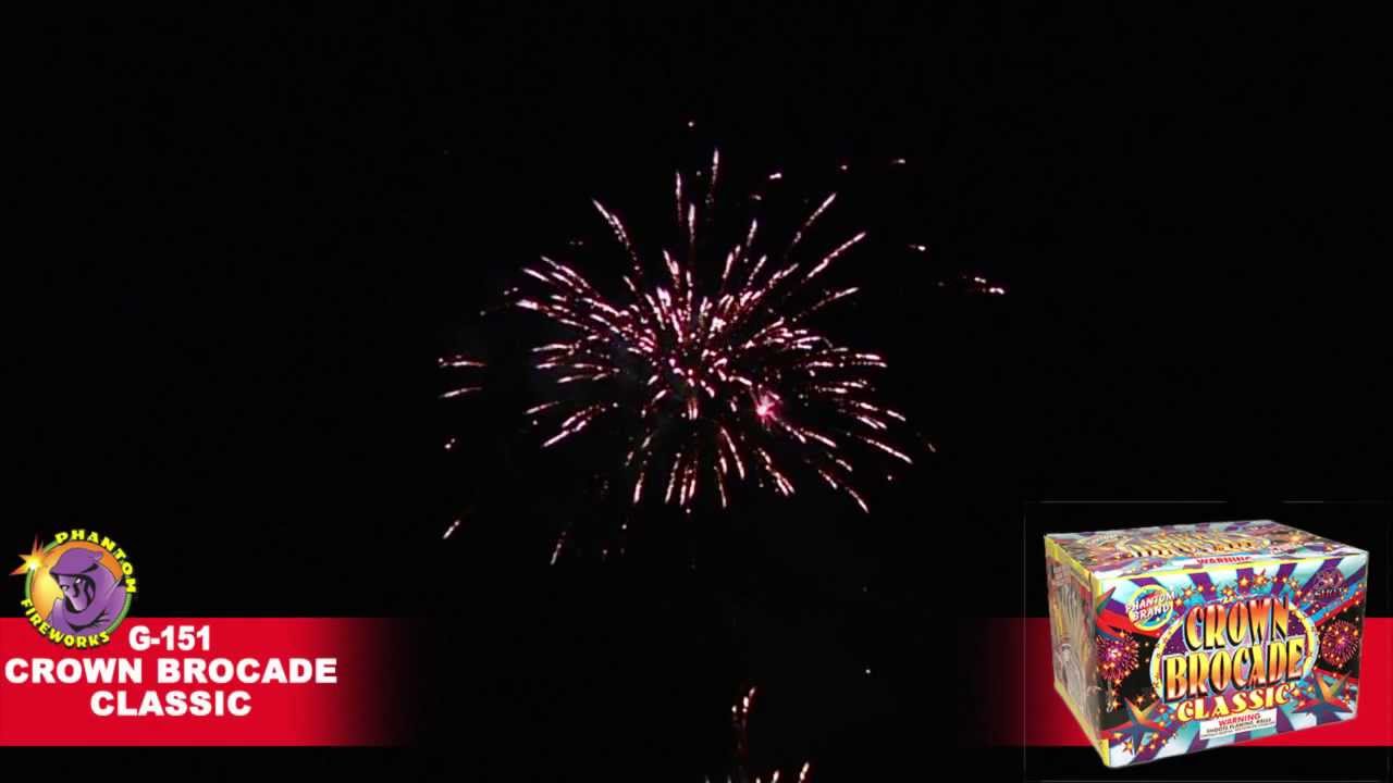 G-151 Crown Brocade Classic - Phantom Fireworks - YouTube