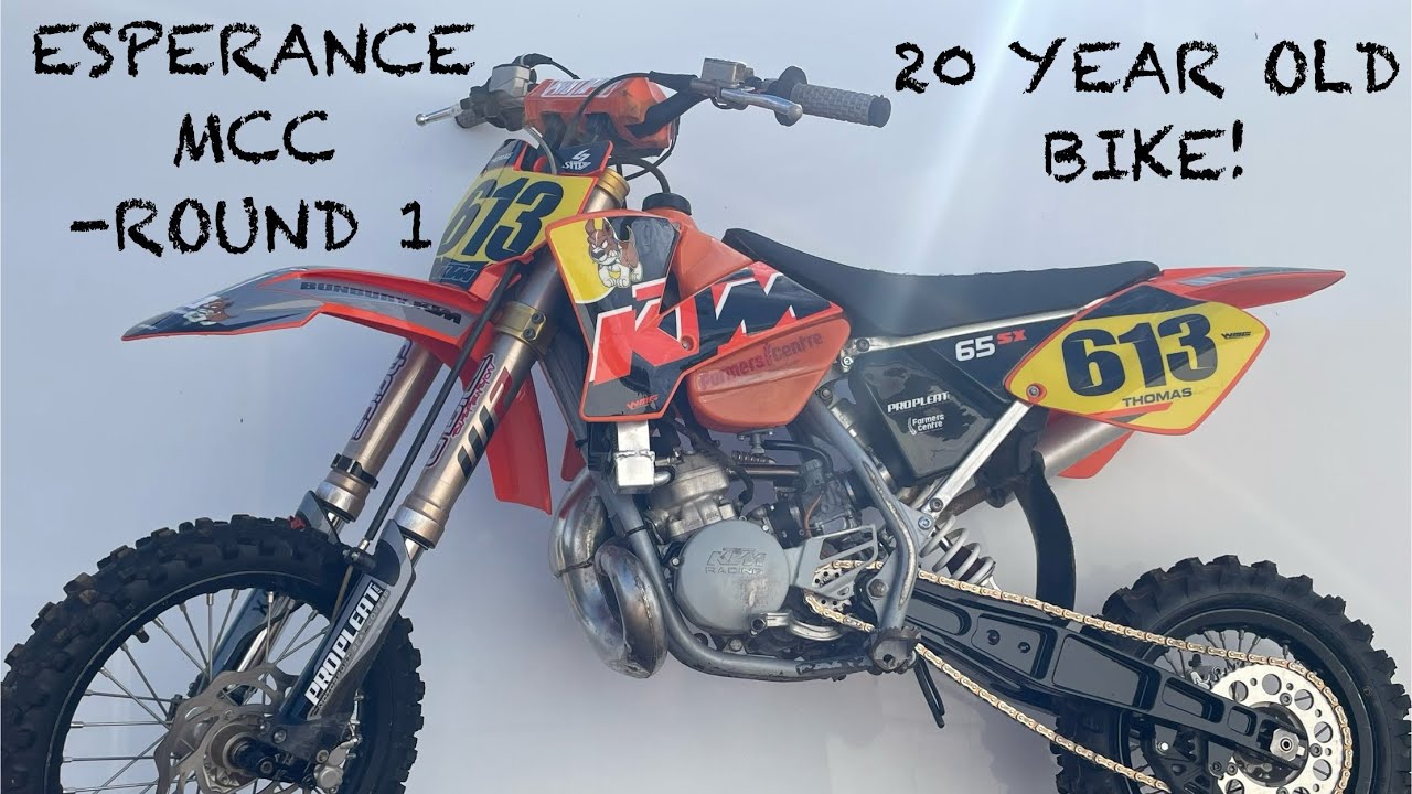 Racing a 20 year old KTM 65 2004! - YouTube