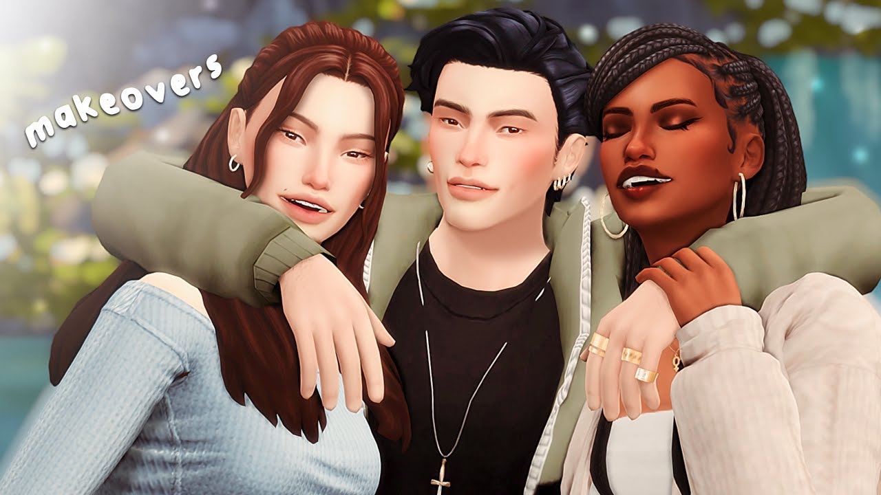 growing together makeovers + cc list - the sims 4 - YouTube