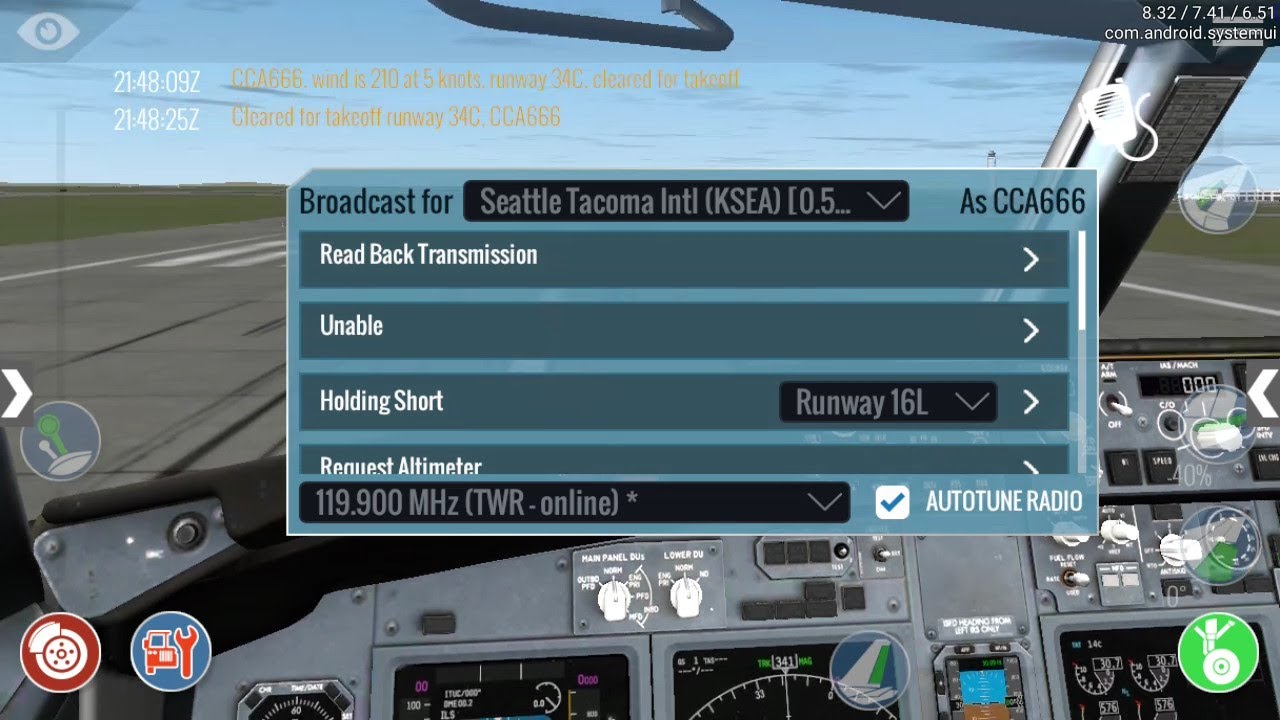 X-Plane Mobile ATC flight with 737-800 - YouTube