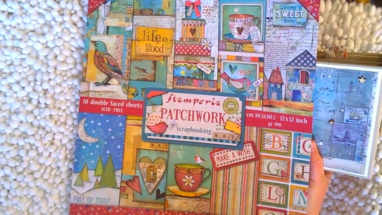 Stunning STAMPERIA Patchwork Paper Pad Review - YouTube