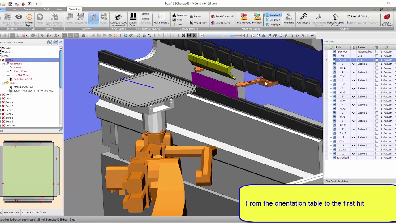 MRobot AutoProcess 12 bends - YouTube